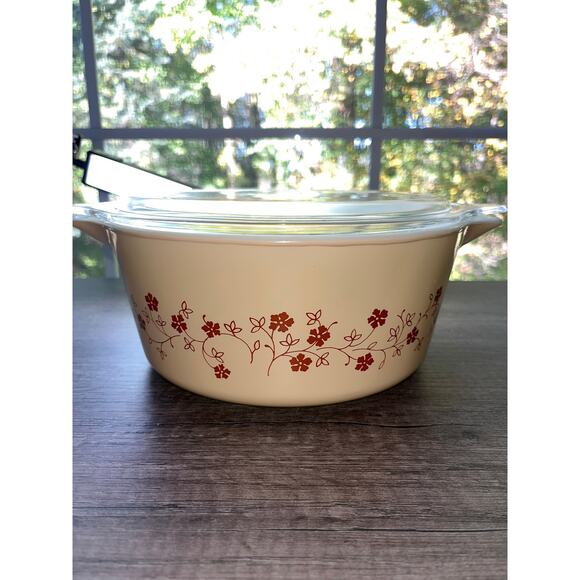 Pyrex | Kitchen | 98 Pyrex Bake Carry Trailing Flowers Casserole Dish ...